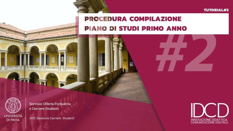Ottimizzare il Piano di Studio all'Università di Pavia | Actualizado ...